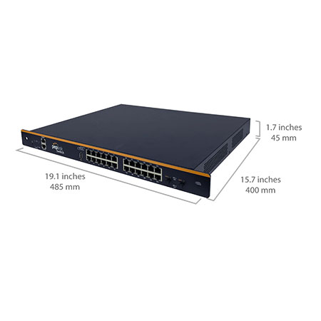 Peplink 24 port PoE 850W Switch | FrontierUS