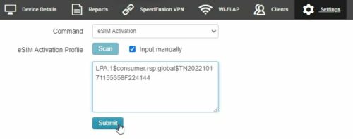 Peplink How To: 3rd Party eSIM Activation - Frontier