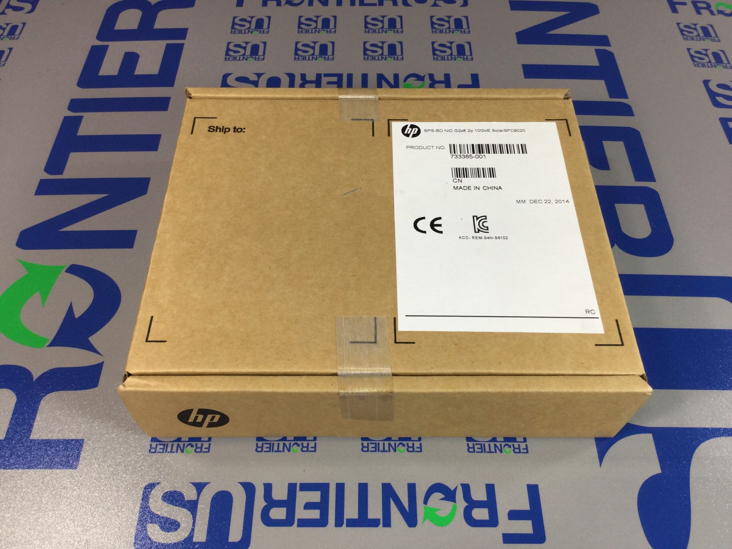 HPE 733385-001 10GbE NIC - G2x8 Solar Flare SFC9020 - Frontier